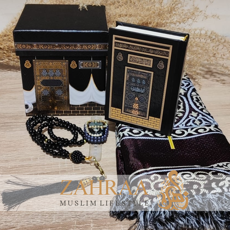 Kaaba Box with Quran, Carpet, Tesbih and Dhikr Counter - ZAHRAA